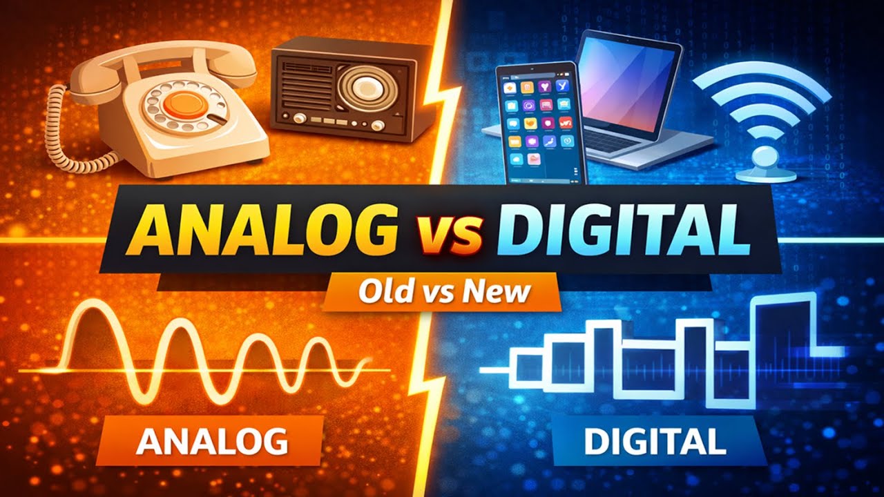 Analog vs Digital Signals | Differences, Examples & Applications - YouTube