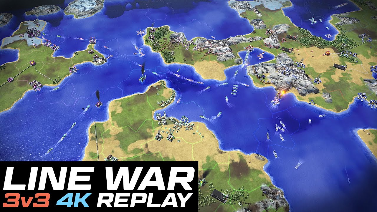 Line War 3v3 4K Replay - YouTube