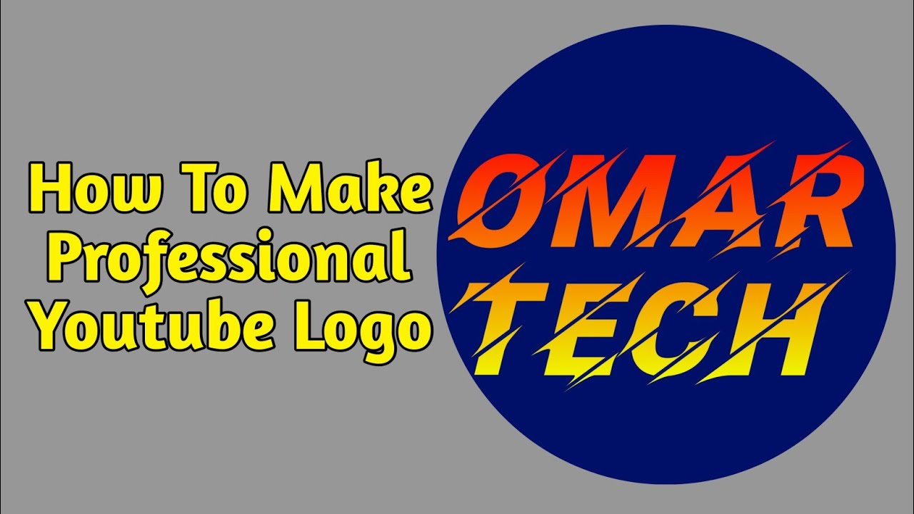 How To Make Profesonal Youtube Logo In Mobile Phone 2022 | Omar Tech - YouTube