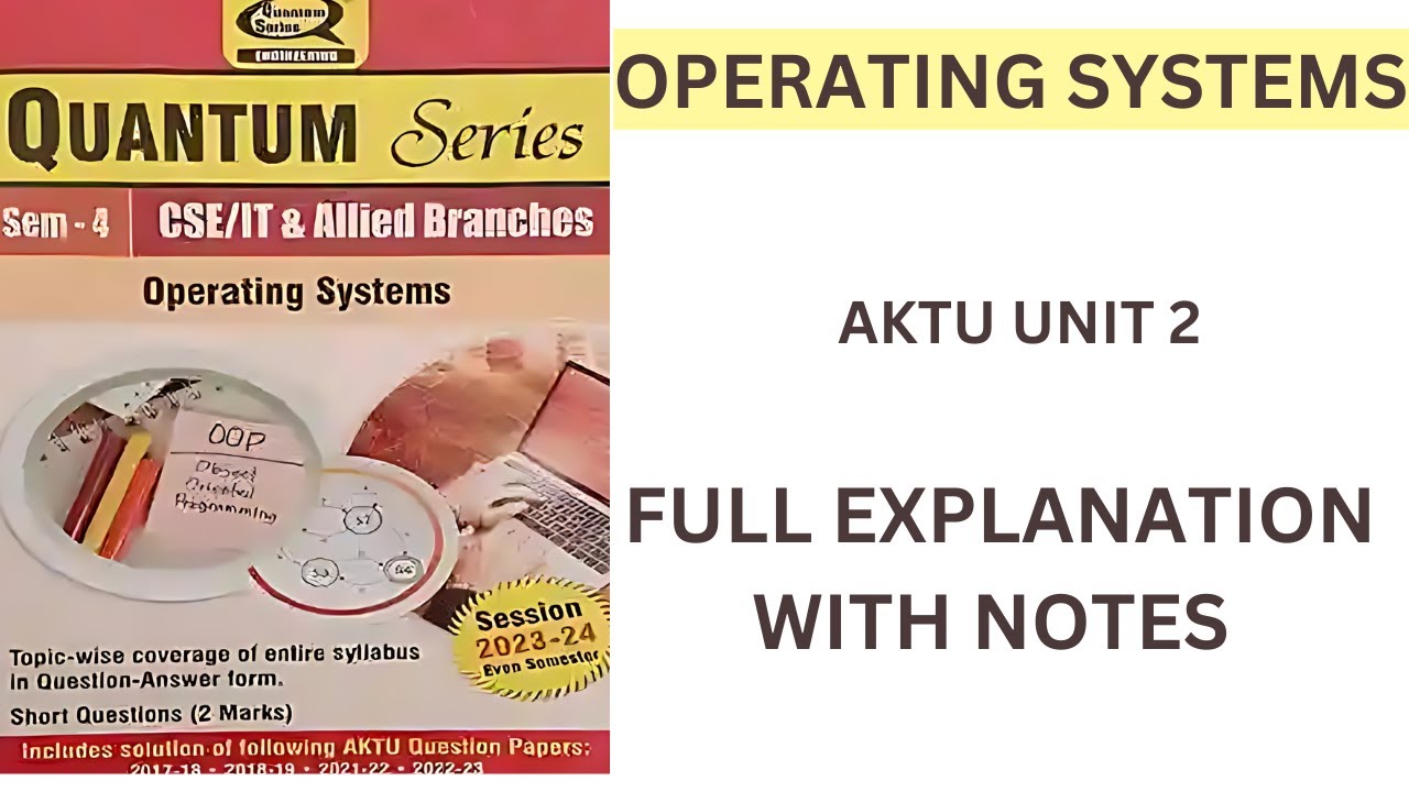 Operating Systems AKTU Unit 2 |Important questions| ONE SHOT| BCS401 ...