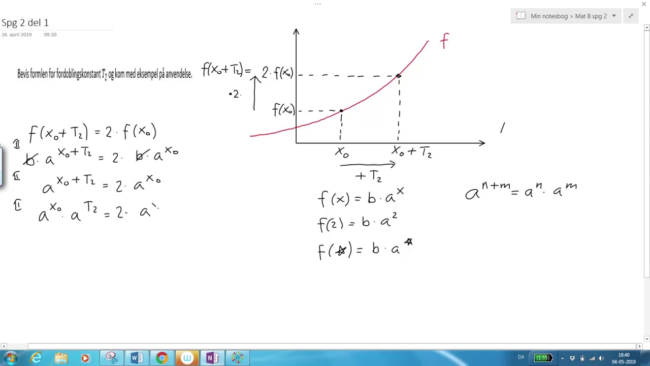 Eksponentiel funktion Bevis for T2 - YouTube