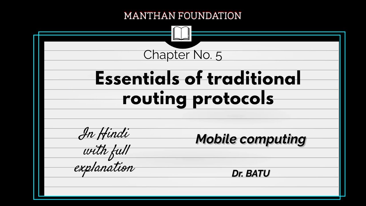 Essentials of traditional routing protocols Link state protocol (LSP ...