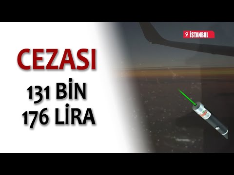 UÇAĞA LAZER TUTULMASINA REKOR CEZA