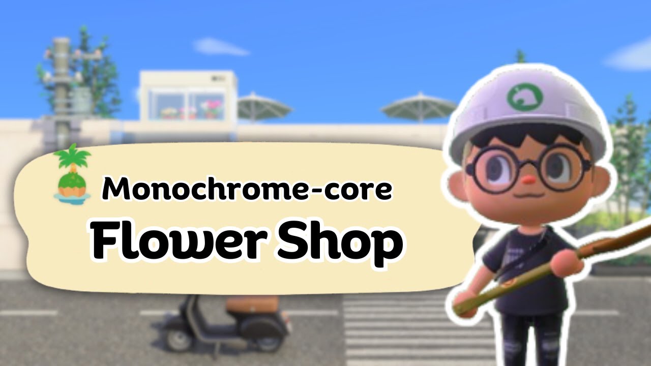 Flower Shop Building // ACNH Monochrome-core // Animal Crossing New ...