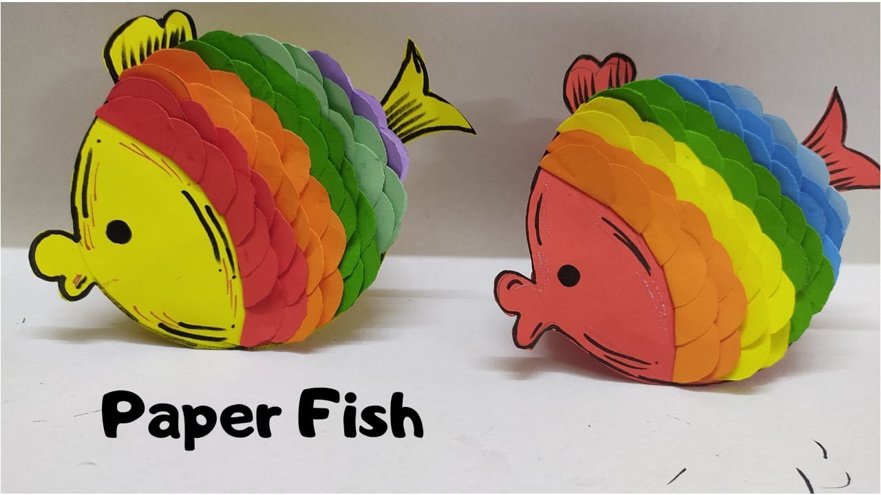Multicolour Paper Fish - YouTube