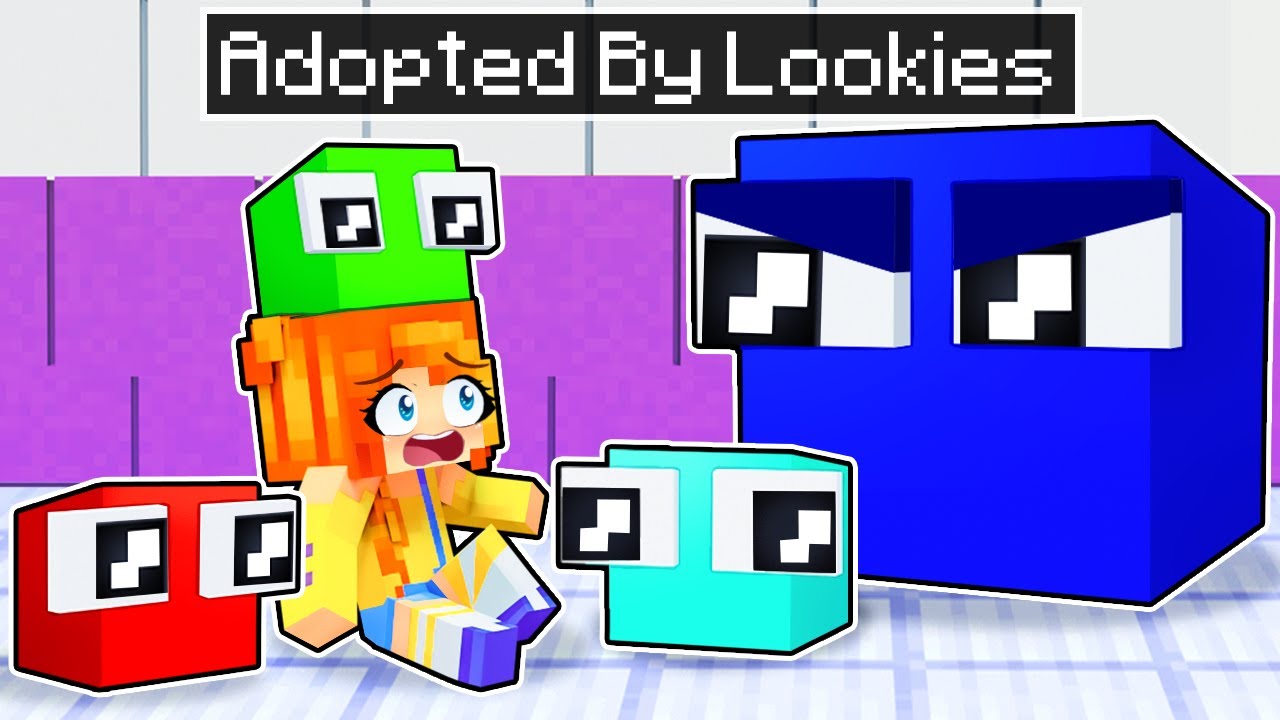 Adopted by the LOOKIES in Minecraft! - YouTube