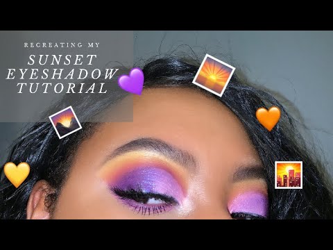 SUNSET EYESHADOW TUTORIAL 🌄🌇 | chocolate girl friendly 🍫 - YouTube
