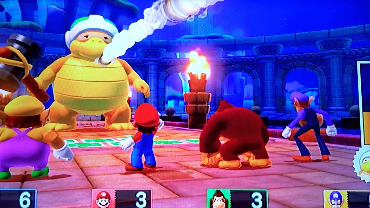 Mario Party 10 - Vs. Mega Sledge Bro! - YouTube