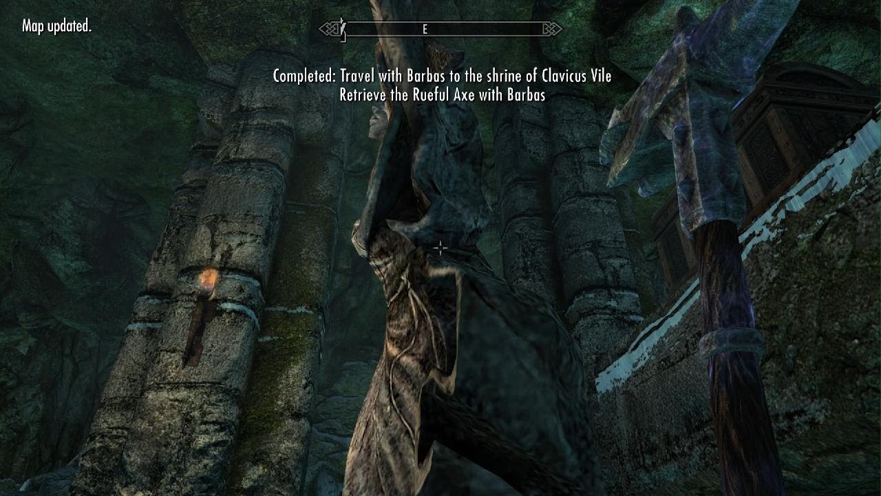 Skyrim # Travel with Barbas to the Shrine of Clavicus Vile - YouTube