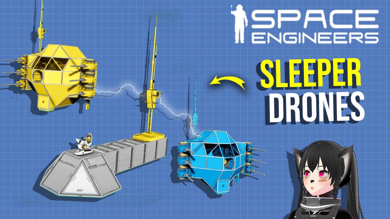 Flyable Sleeper Drones Defense Network, Space Engineers Automatons ...