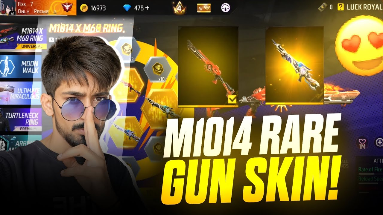 M1014 × M16 Rare Gun Skin Ring Event 🔥 - Garena Free Fire - YouTube