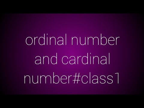 #cardinal number#ordinalnumbers #difference_between_cardinal and ...