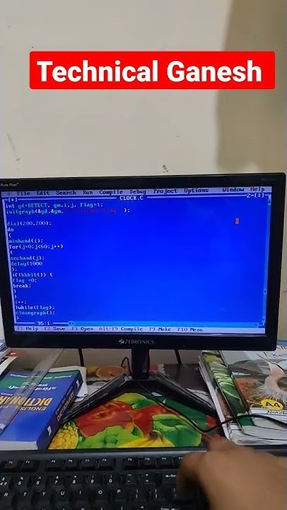 write a c & graphics program in design by clock. #shorts #trending - YouTube