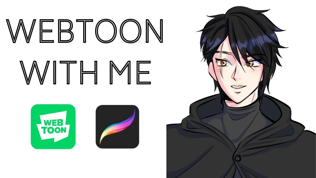 WEBTOON WITH ME | Coloring and Rendering Blake - YouTube