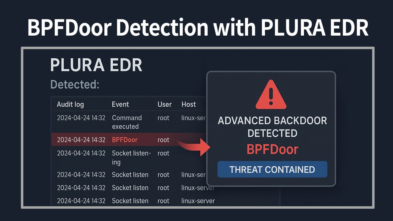 BPFDoor, 이렇게 걸린다! | PLURA의 Audit 로그 기반 실시간 탐지 시연 - YouTube