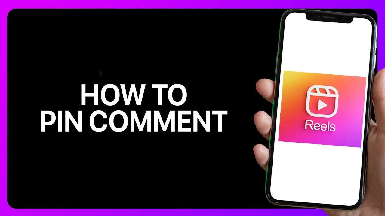How To Pin Instagram Reels Comment Tutorial - YouTube