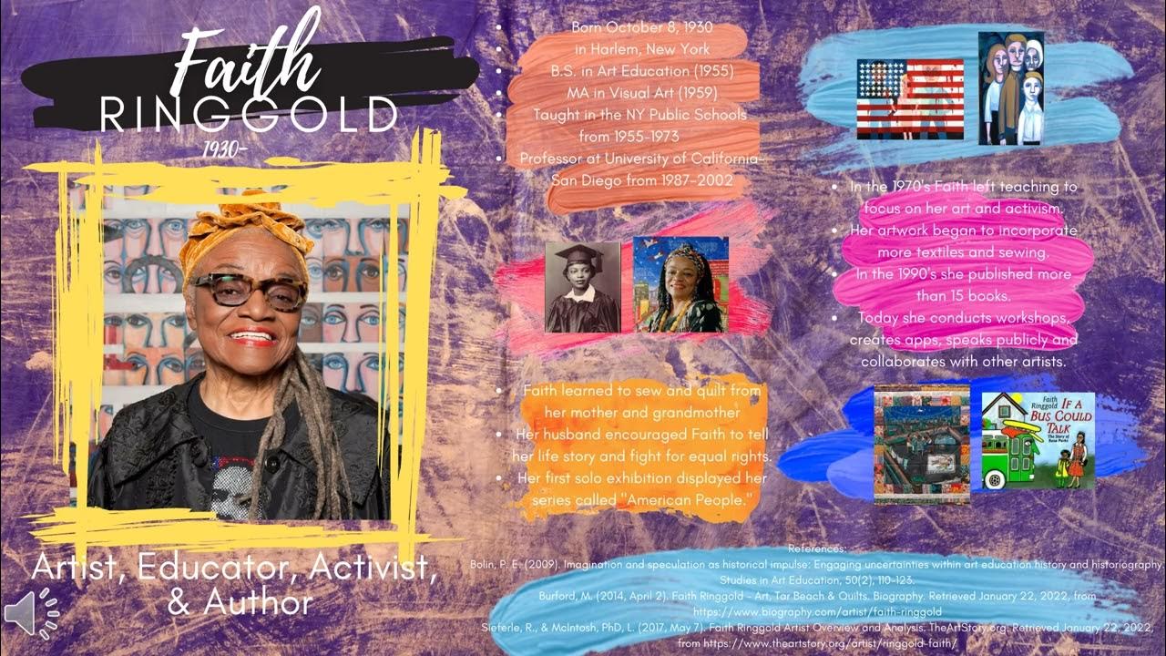 Faith Ringgold: Artist, Educator, Activist & Author - YouTube
