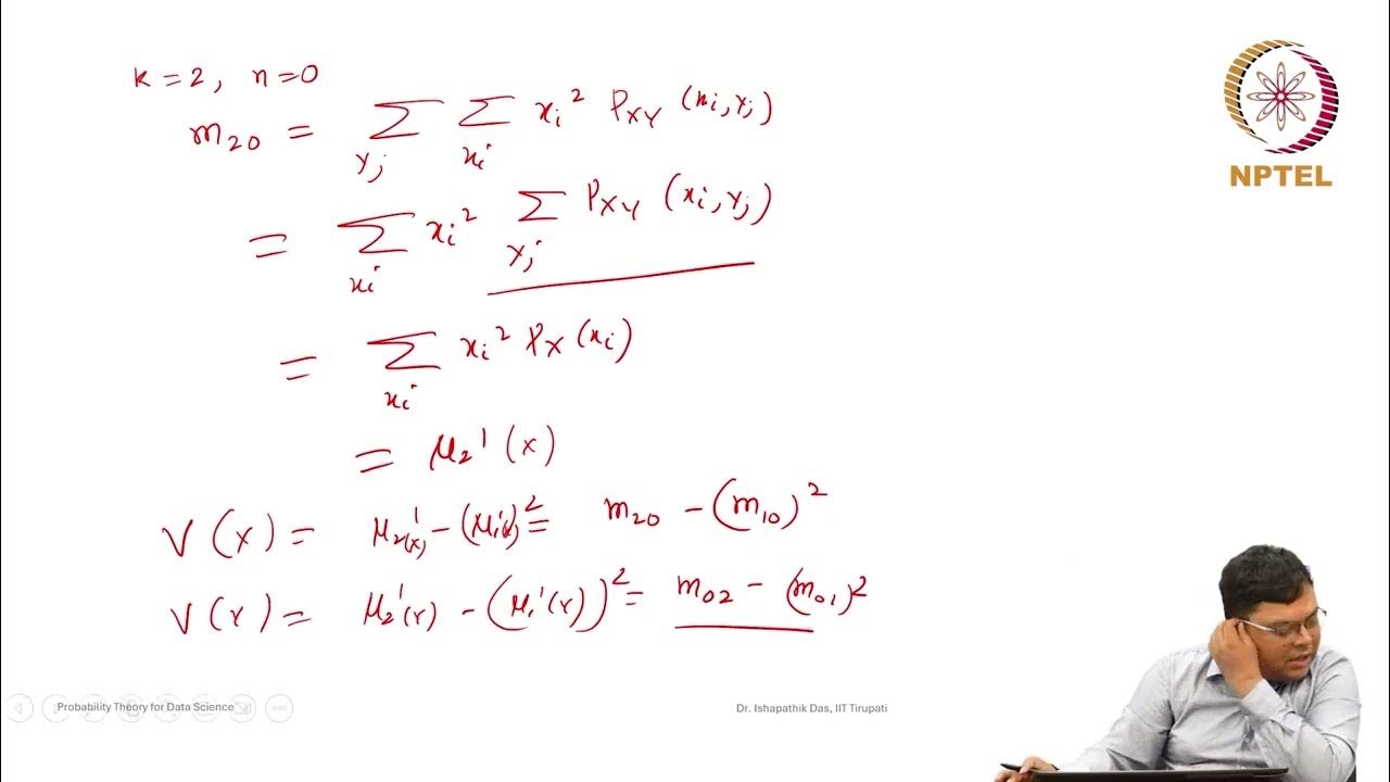Moments for Bivariate Random Variables #swayamprabha #ch38sp - YouTube