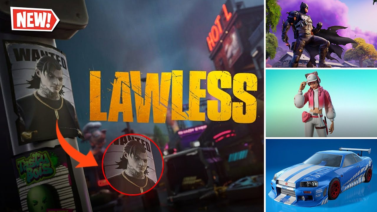 NEW! Official Fortnite C6S2 : LawLess Announcement (New Skins, Batman ...