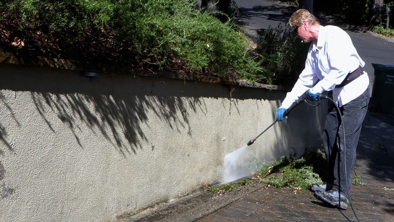 Power or Pressure washing tips, retaining walls - YouTube
