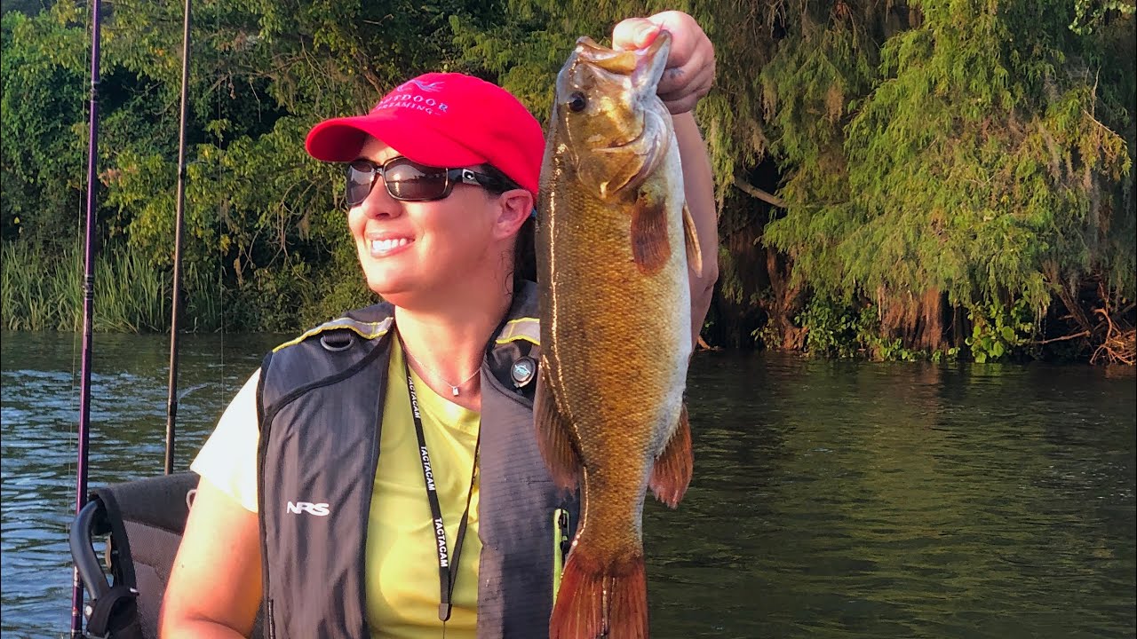 Georgia Angler Award Smallmouth Bass: Lady Kayak Angler - YouTube