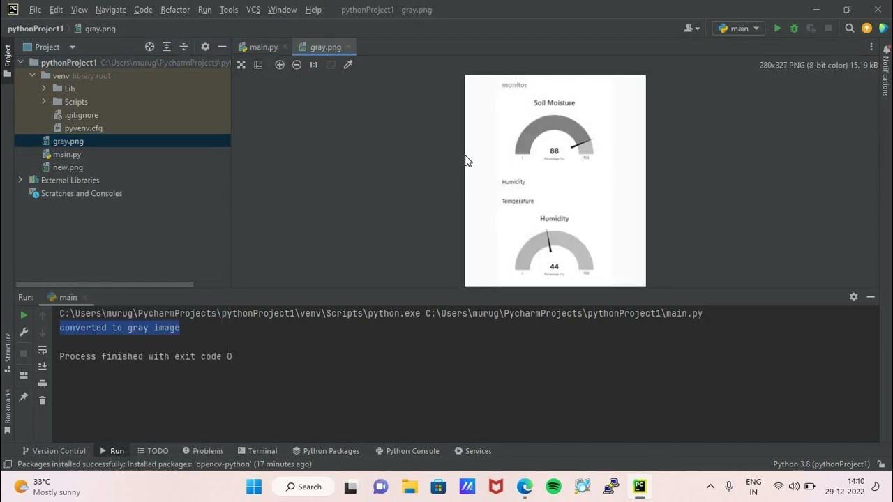 how to convert color image to gray image in opencv using python in tamil - YouTube