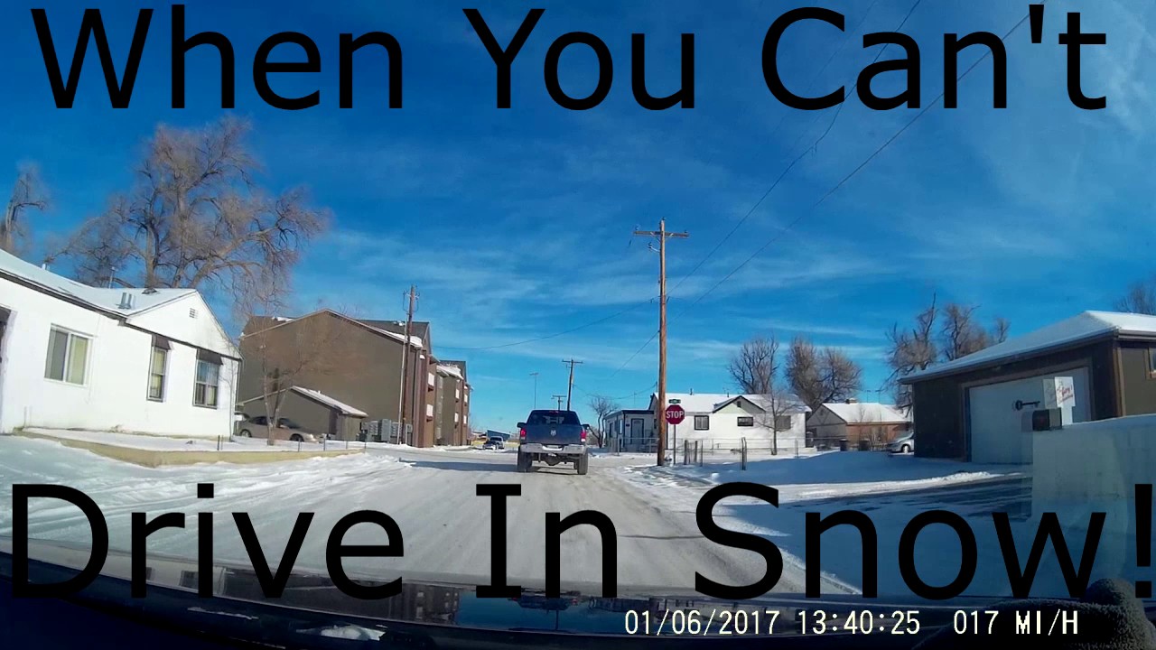 Dumb Snow Drivers in Wyoming - YouTube