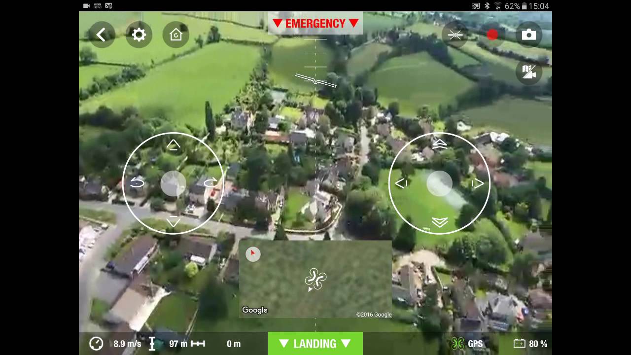 Bebop 2 flightplan with fpv - magnetometer fail - YouTube