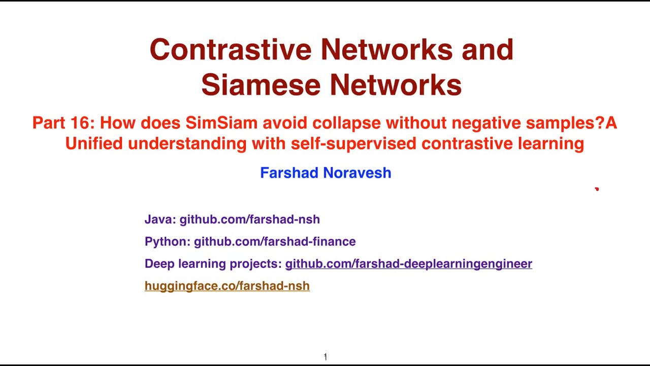Part 16: how does simsiam avoid collapse without negative samples? A unified understanding with ...