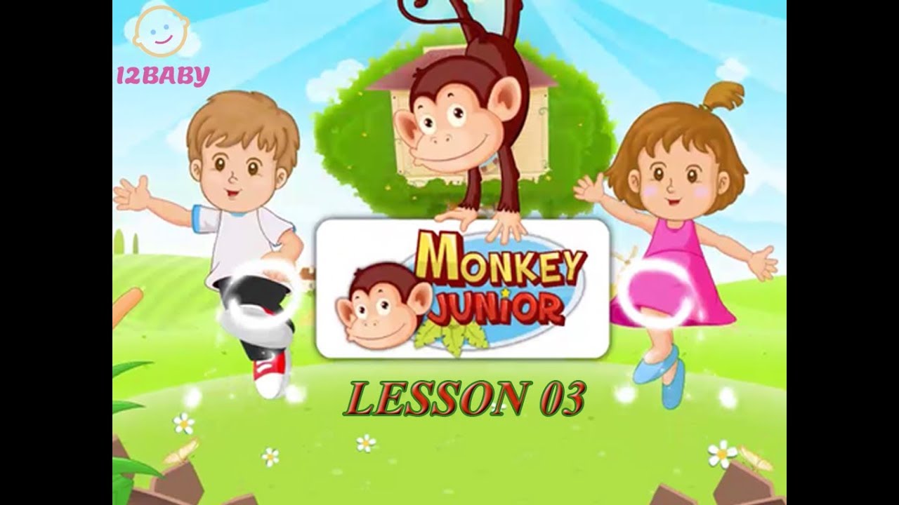 Learn Simple English With Monkey Junior Lesson 3 || I2BABY - YouTube