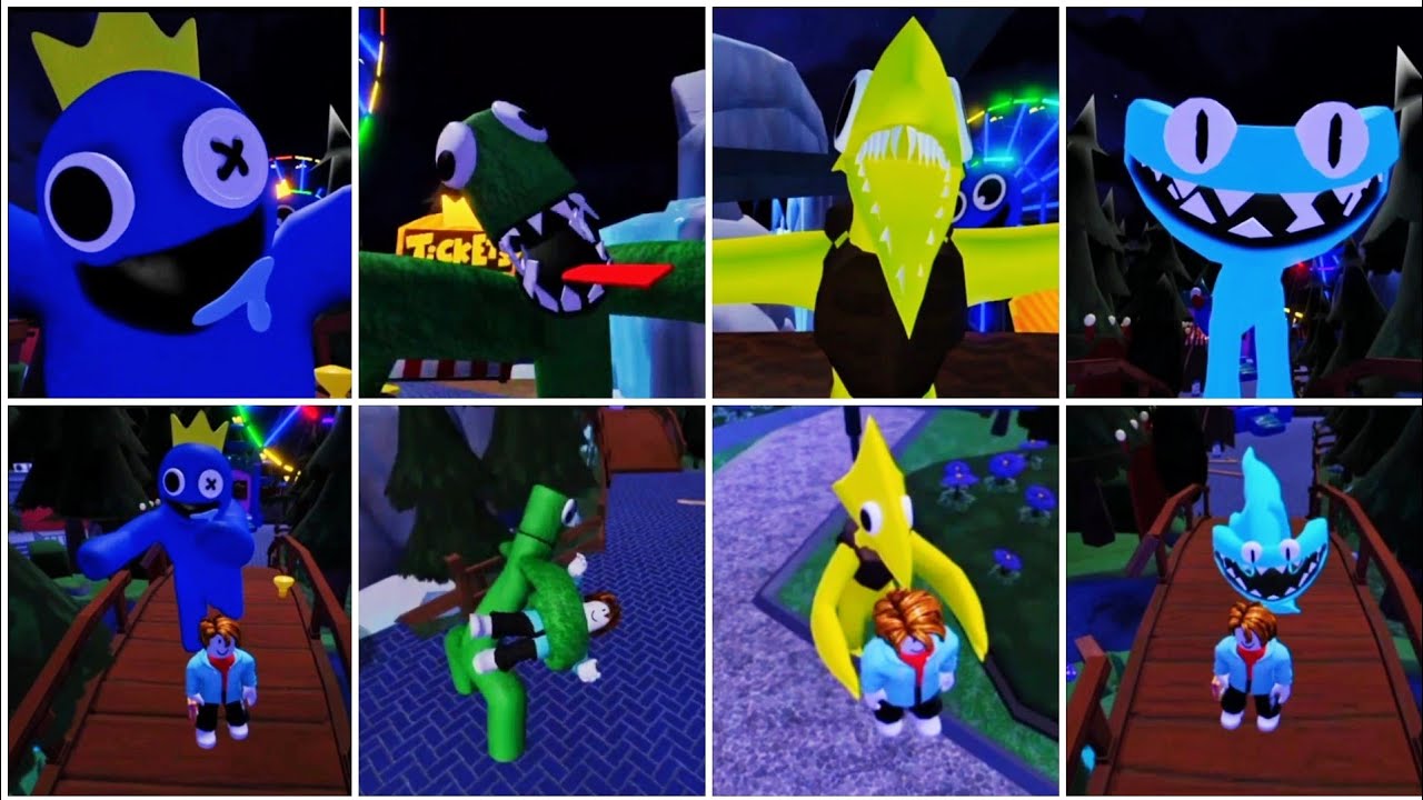 Rainbow Friends Chapter 2 Blue, Green, Yellow And Cyan Rainbow Friends ...