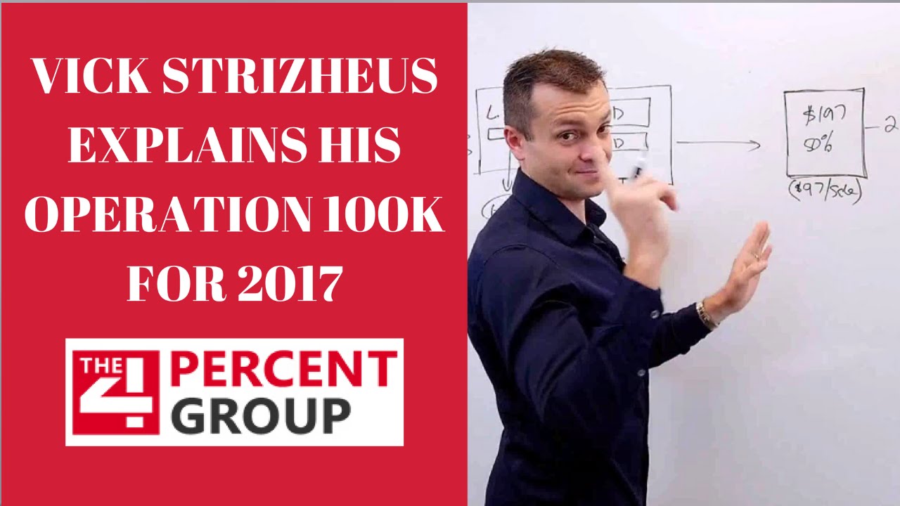 Vick Strizheus explains his Operation 100k for 2017 - YouTube