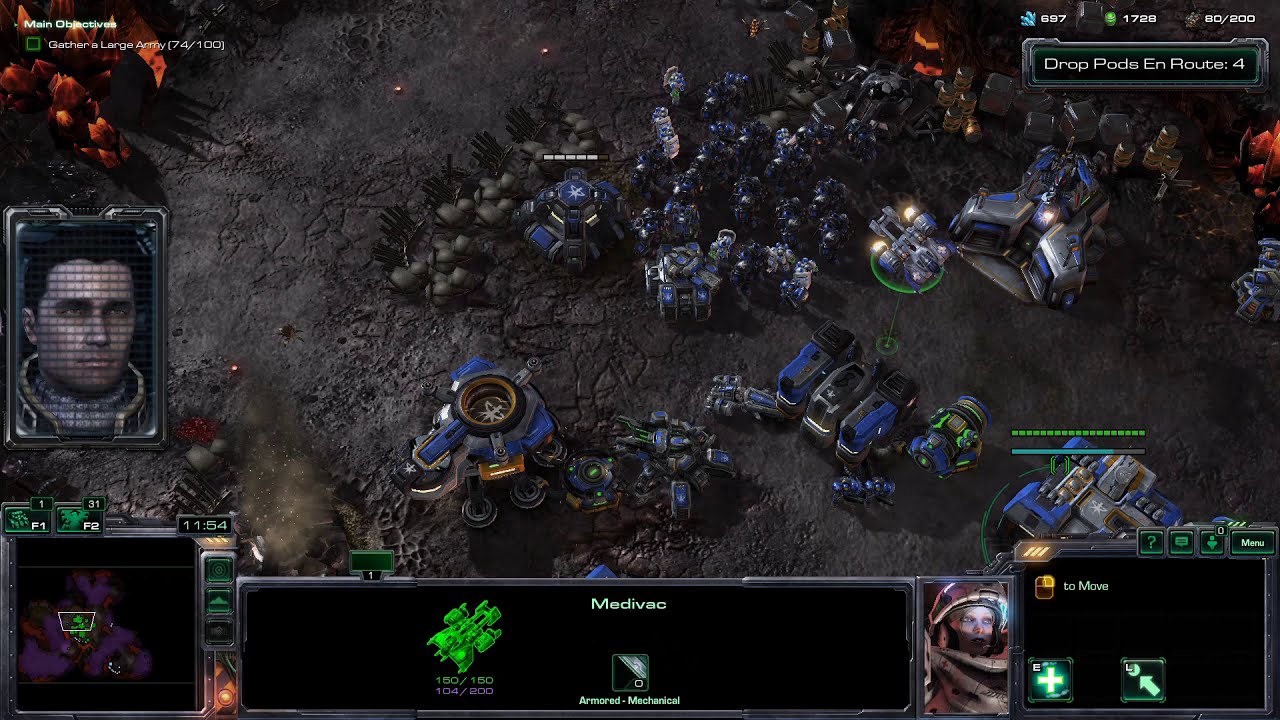 StarCraft 2 - Wings of Liberty - Char Expedition - Mission 1 - YouTube