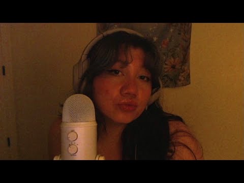 my FIRST asmr video w/ a blue yeti mic | whispering, gripping plastic, mic brushing - YouTube