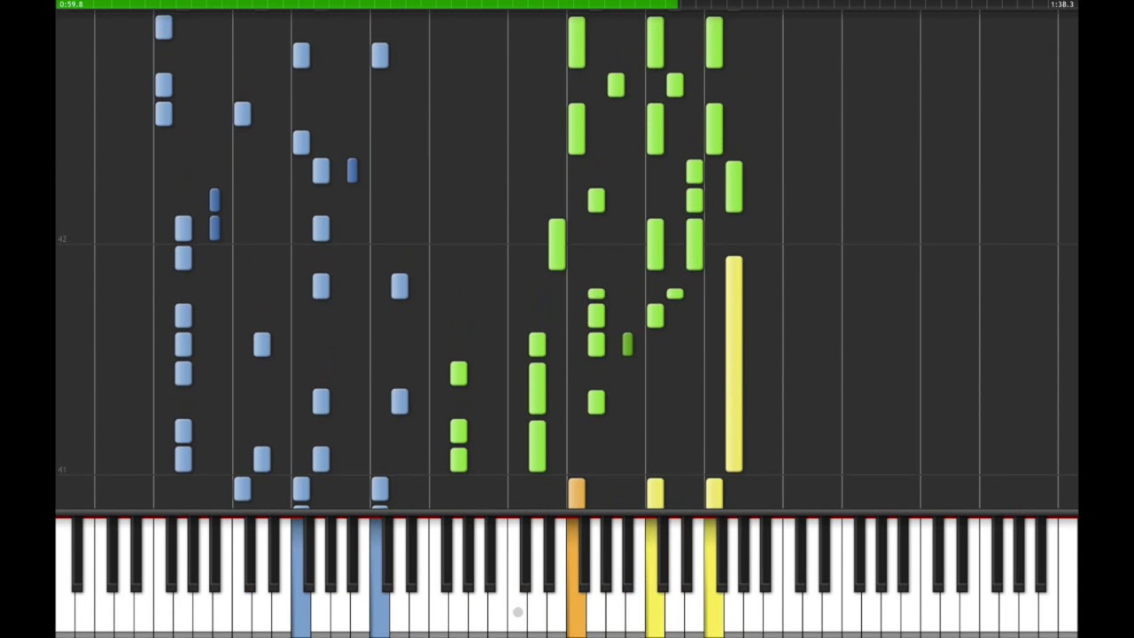 Waterflame - Hexagon Force (Geometry Dash) piano tutorial - YouTube