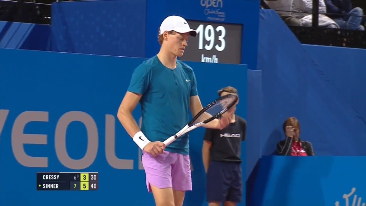 Maxime Cressy vs Jannik Sinner Highlights ATP Montpellier 2023 - YouTube
