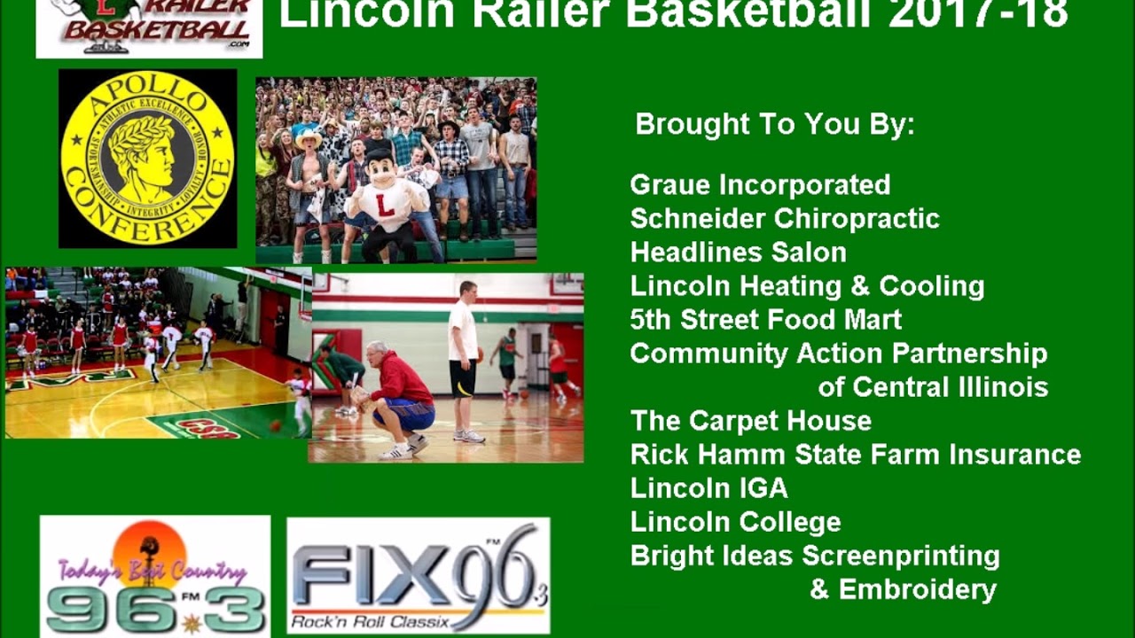 Lincoln Railers Basketball 2017-18 - YouTube