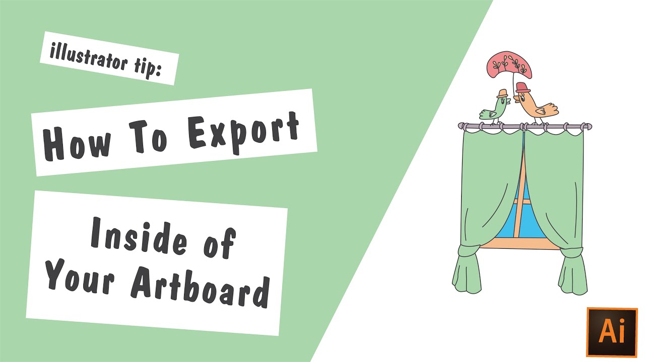 How to Export inside of Your Artboard - Illustrator Tutorial - YouTube