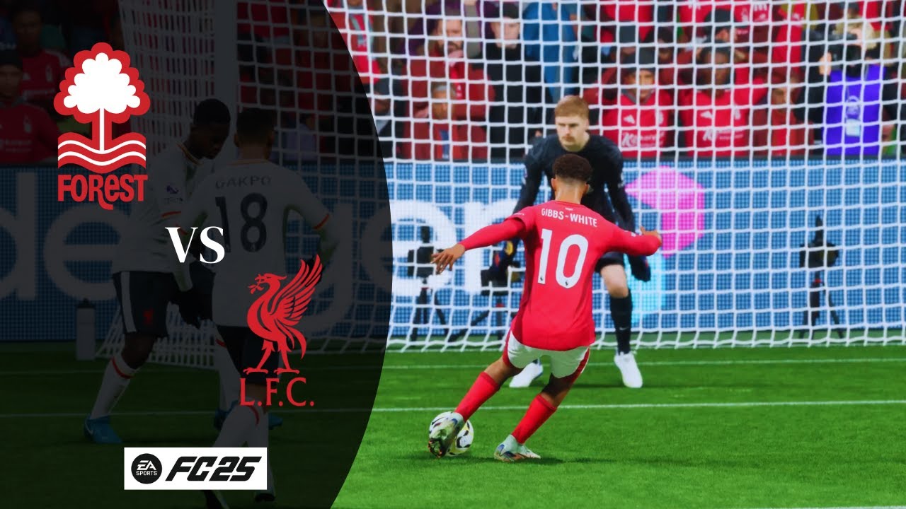 Nottingham Forest Vs Liverpool - FC 25 | Premier league 24/25 - YouTube