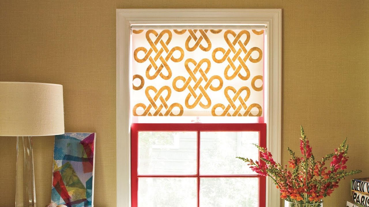 Stenciled Window Shade | Southern Living - YouTube