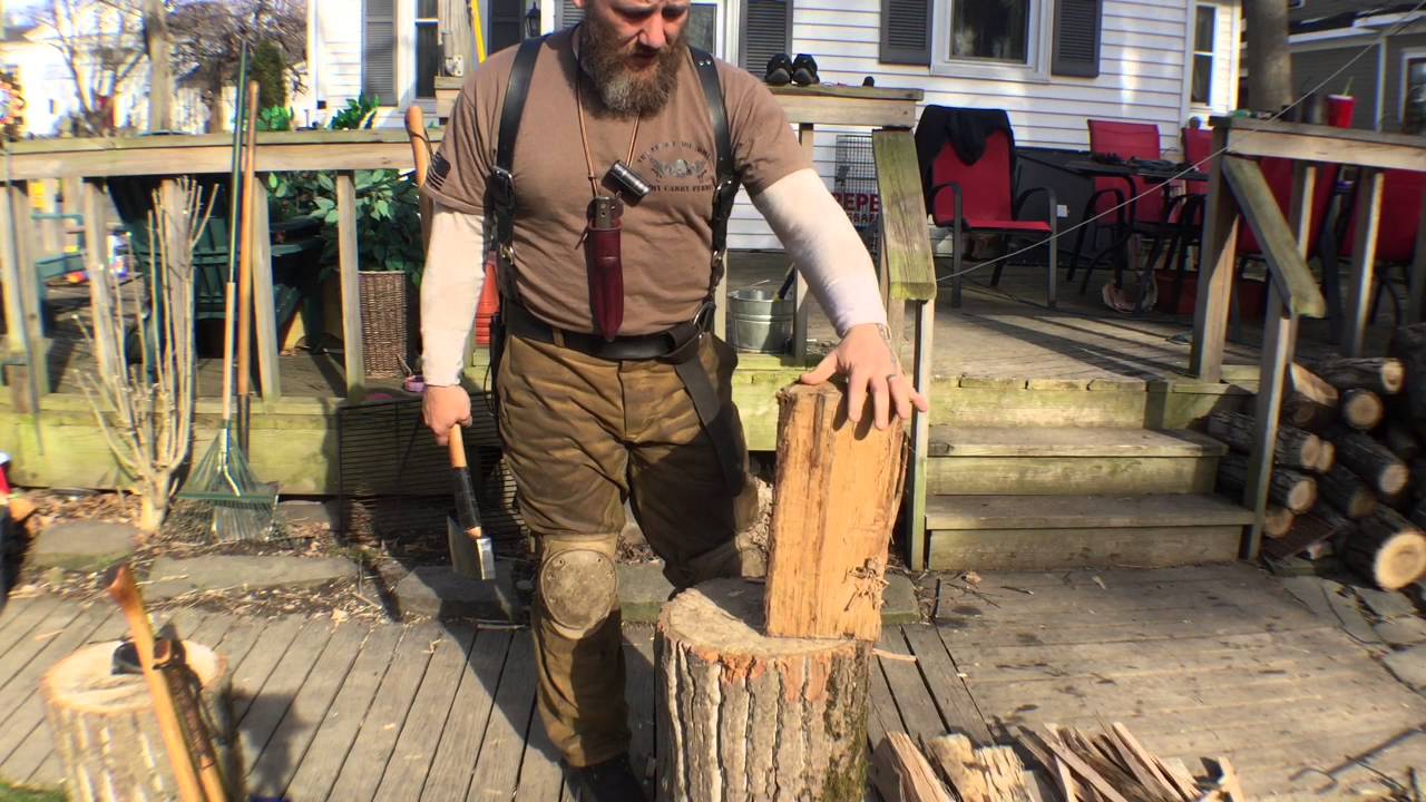 Wood Splitting Trick - YouTube