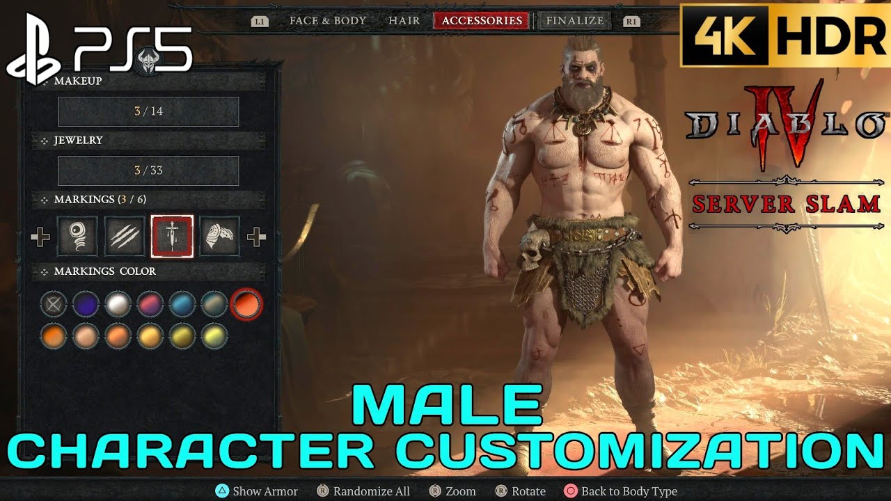 Diablo IV Customization | Diablo 4 Male Customization | Diablo 4 Server ...