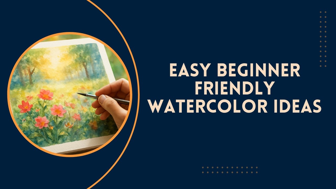 beginner friendly ideas to play with watercolor - YouTube