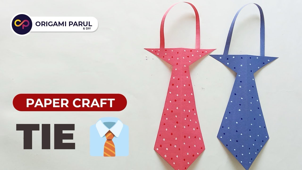 Paper Tie Origami Tie Craft Simple Origami Paper Tie Craft Tutorial ...