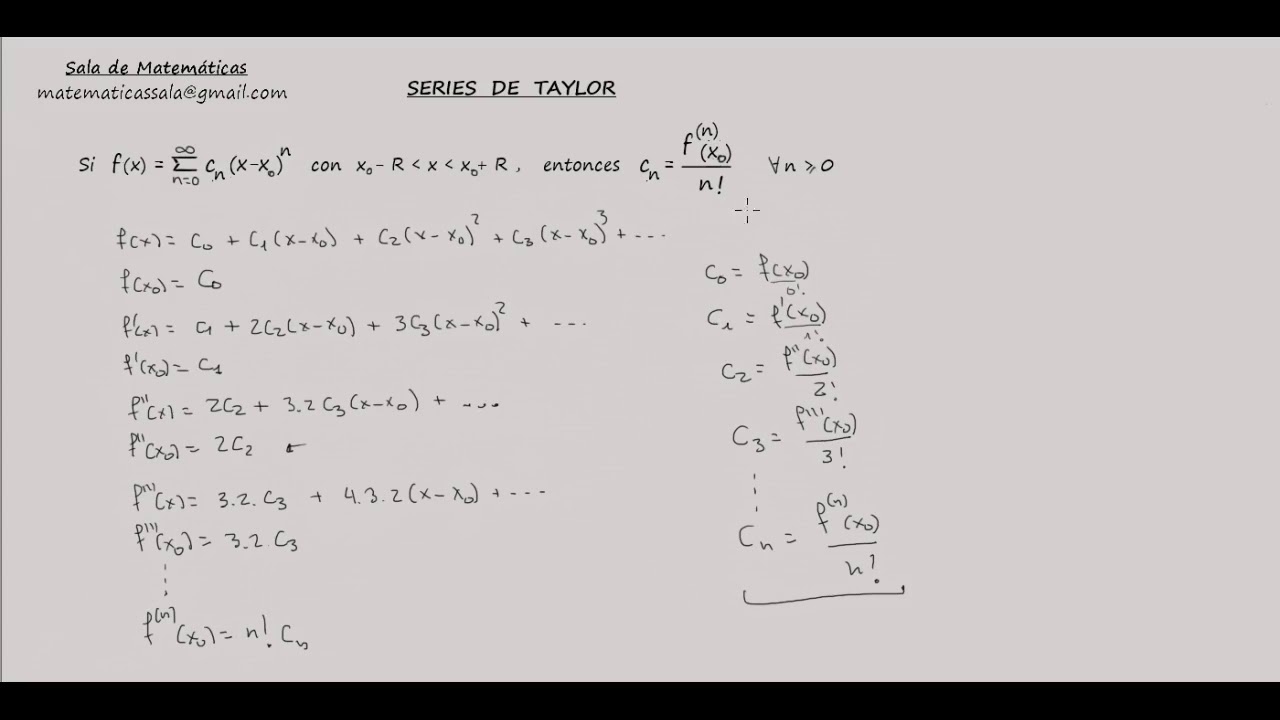 Series de Taylor. Introducción. Serie de la func.exponencial - YouTube