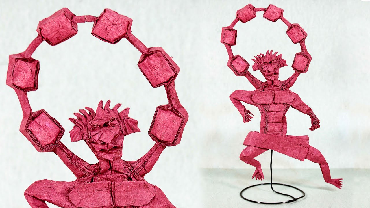 God of Thunder - Hojyo Takashi Origami Time Lapse - YouTube