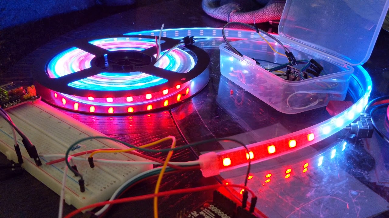 240 Addressable RBG LEDs controlled by Arudino with FastLED libraries ...