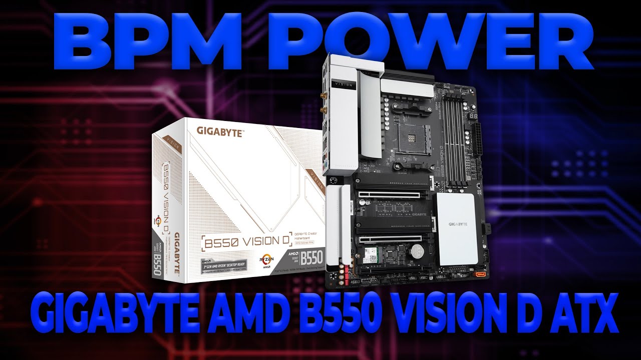 Gigabyte B550 Vision D-P, motherboard unboxing and close up - YouTube