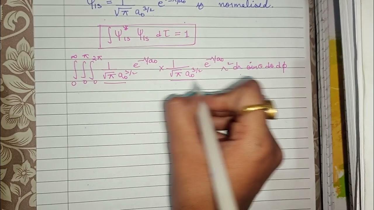 Normalisation ques. of H atom#quantum #quantum mechanics #csirnet #iit #gate #chemistry #video # ...