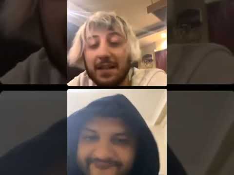 Khontkar young bego canlı yayın (Lil şam alayına diss dinliyor)